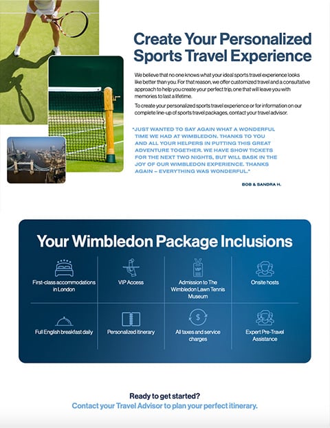 Wimbledon Client Flyer